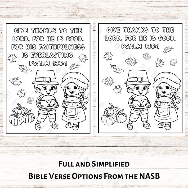 Fall Bible Verse Coloring Pages | Thankful Cards & Activities ...