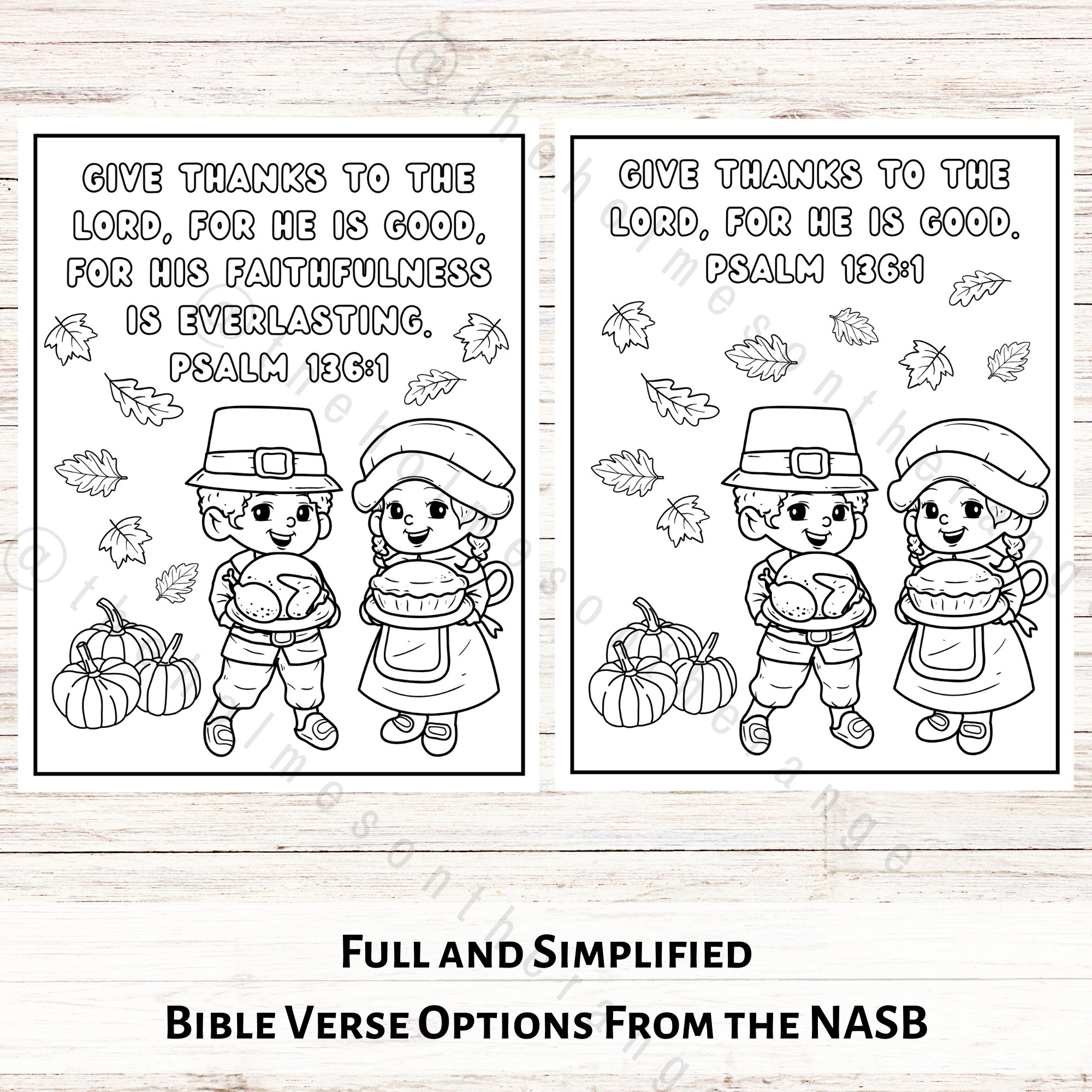 Fall Bible Verse Coloring Pages | Thankful Cards & Activities ...