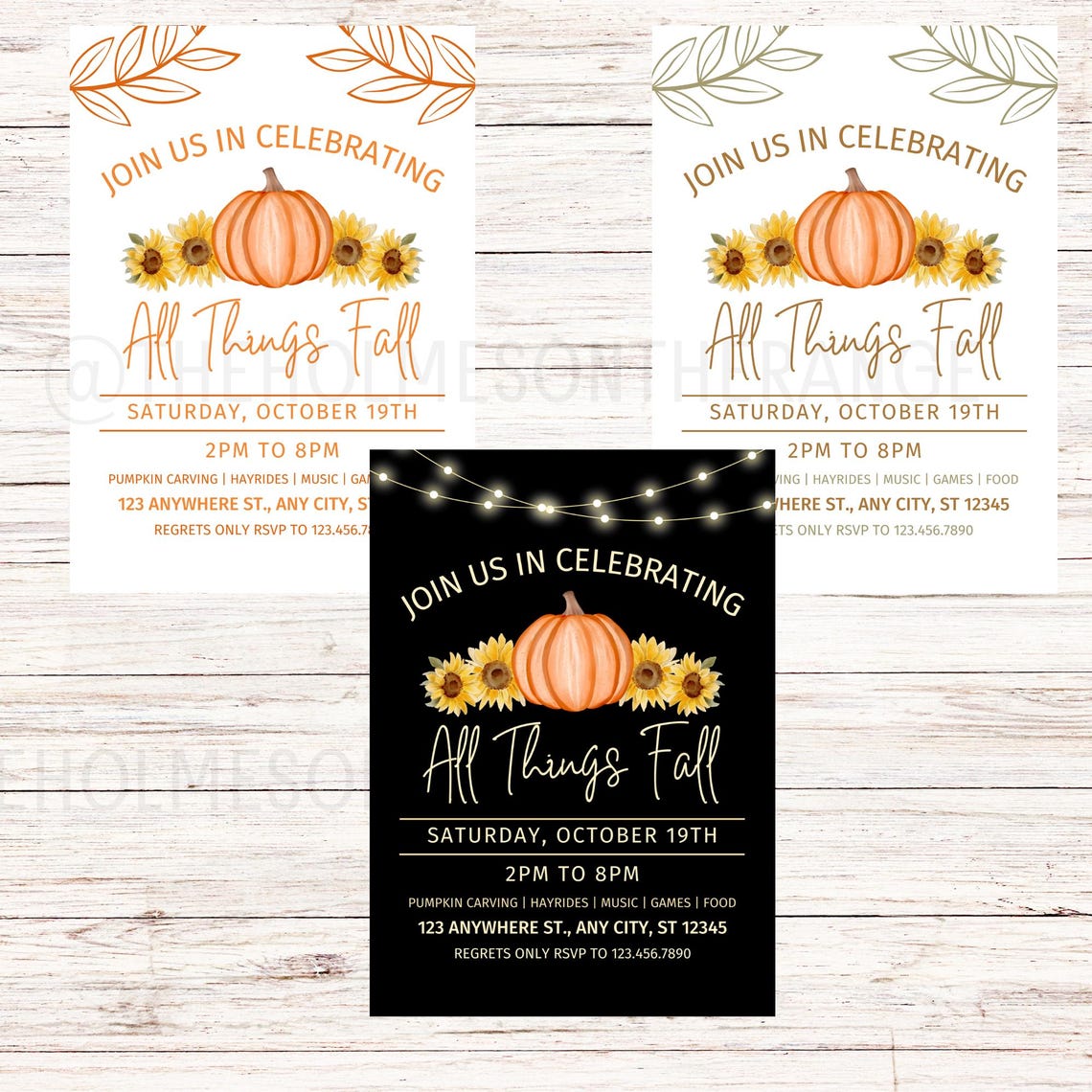 Editable Fall Invite | Harvest Festival Fall Party All Things Fall ...
