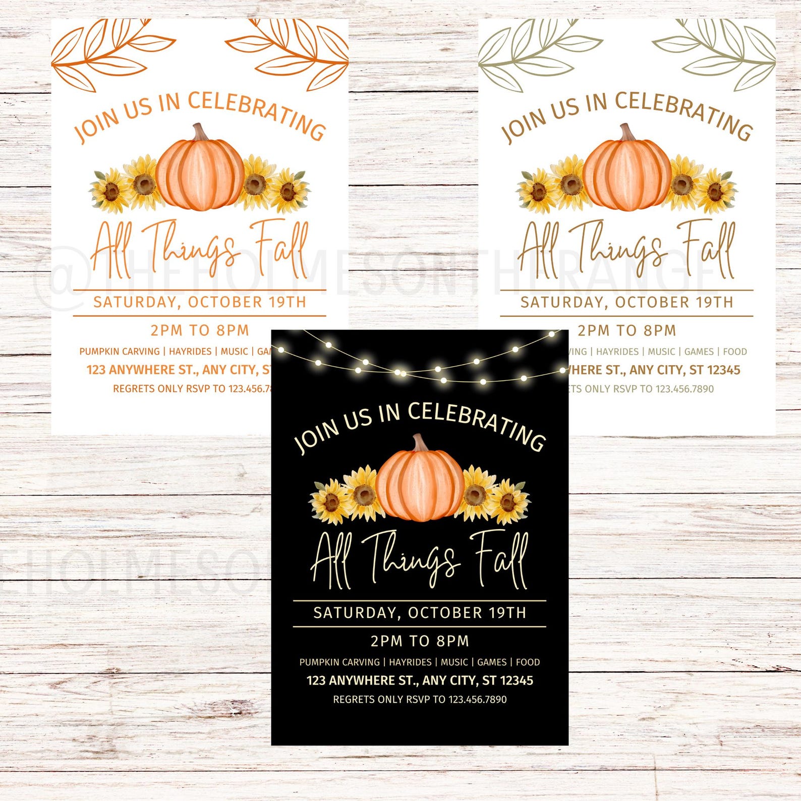 Editable Fall Invite | Harvest Festival Fall Party All Things Fall ...