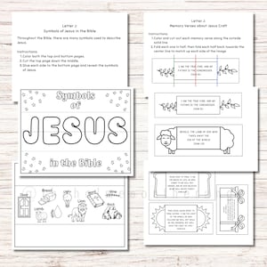 Letter J Jesus Bible Craft Printable for Kids | Life of Jesus Bible ...