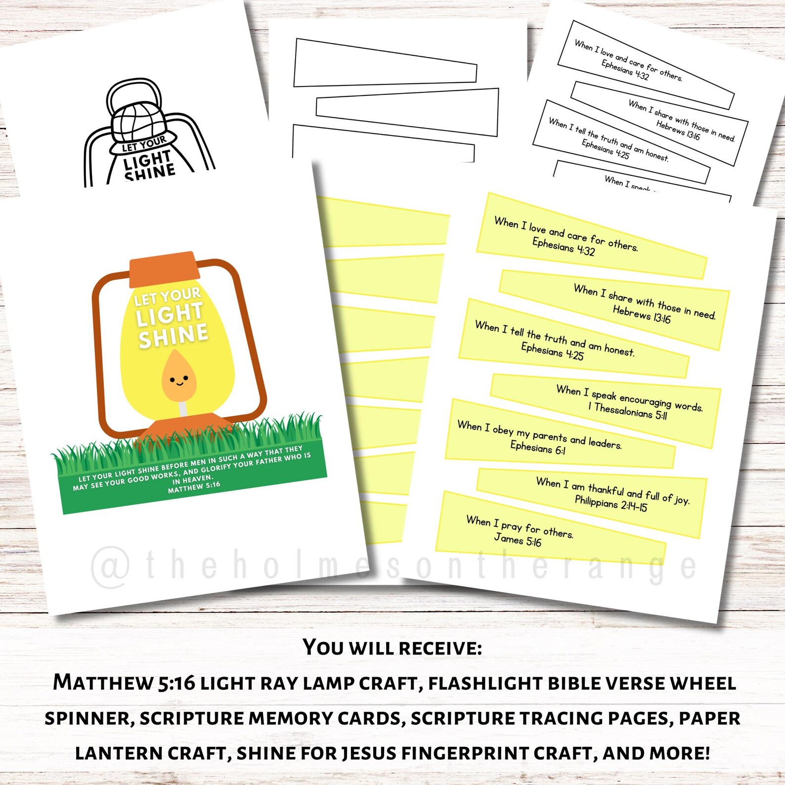 Light Bible Crafts for Kids | Matthew 5:16 Sunday School Craft | Let ...