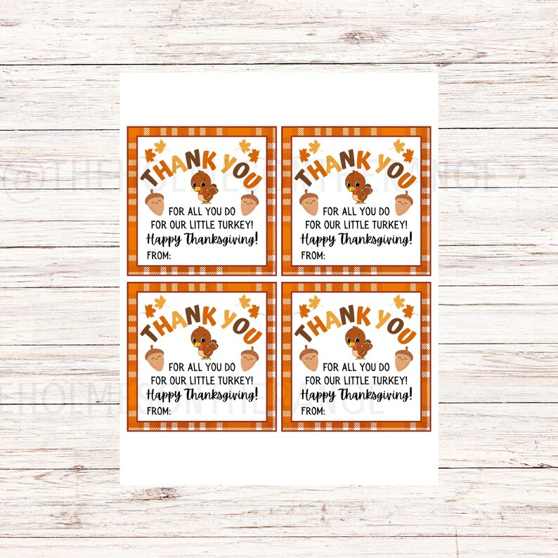 Editable Thanksgiving Gift Tag | Thanksgiving Teacher Gift Tag | Fall ...