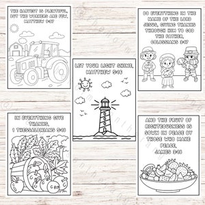 Fall Bible Verse Coloring Pages | Thankful Cards & Activities ...