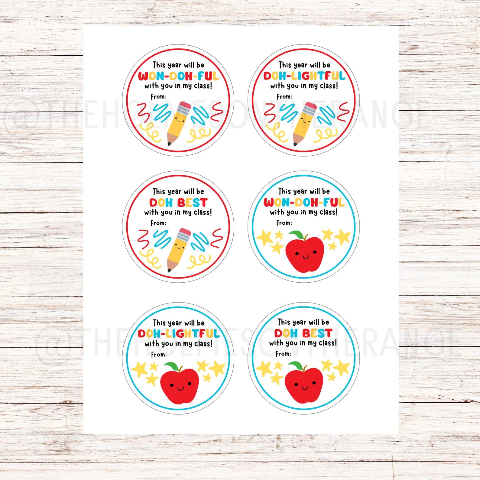 Back to School Play Doh Lid Label Template First Day of School ...