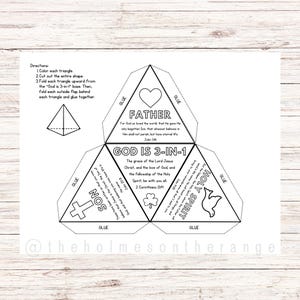 Attributes of God Snack Mix Label, Bible Verse Coloring Pages, Trinity ...