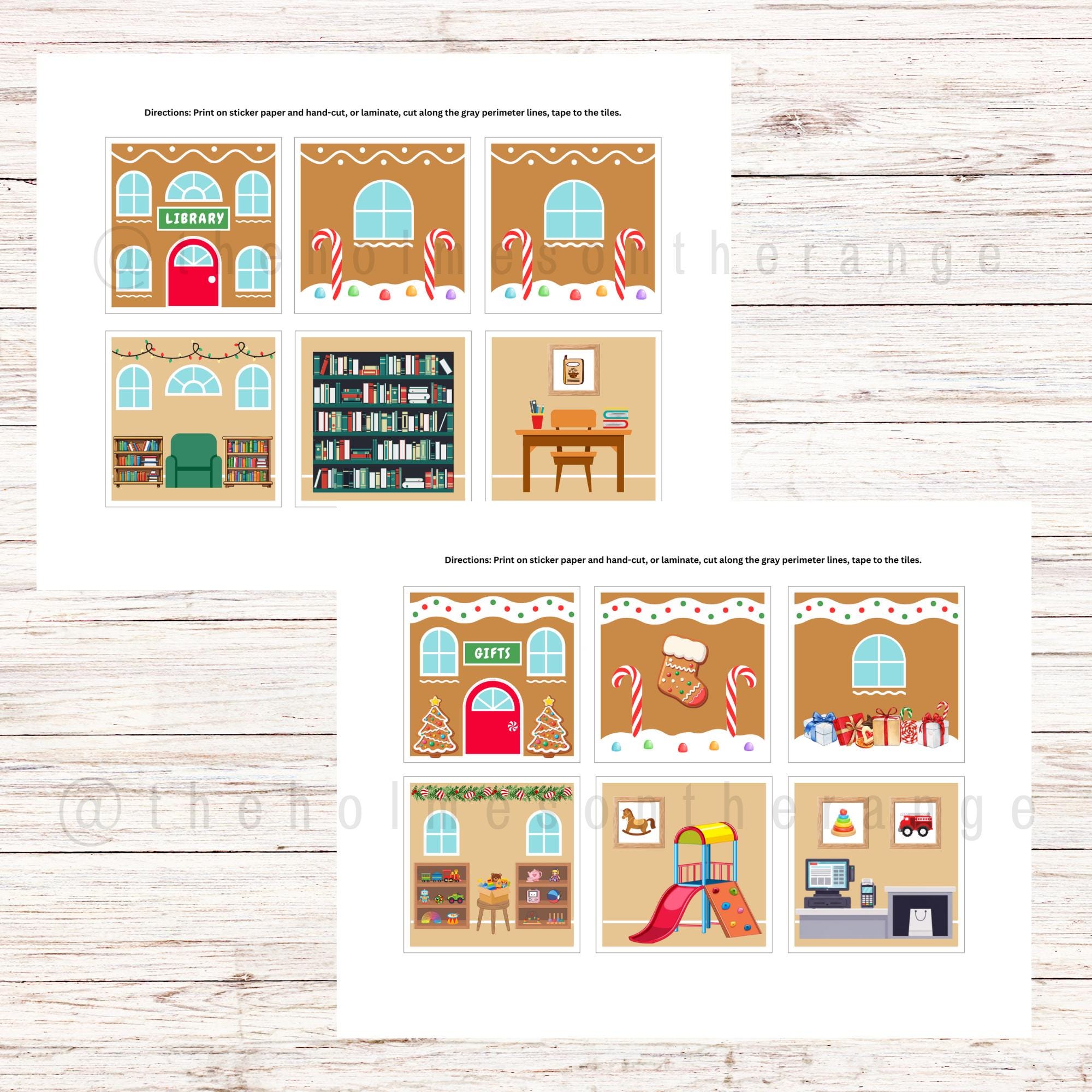 Gingerbread House Magnetic Tile Printable Activity Bundle | Gingerbread ...