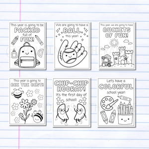 Back to School Coloring Pages and Activity Bundle | All About Me Survey ...