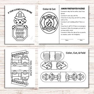 Fire Safety Printable Activity Bundle for Kids | Fire Safety Month ...
