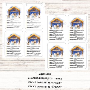 Christmas Story Snack Mix Printable Label | Nativity Snack Mix Gift Tag ...