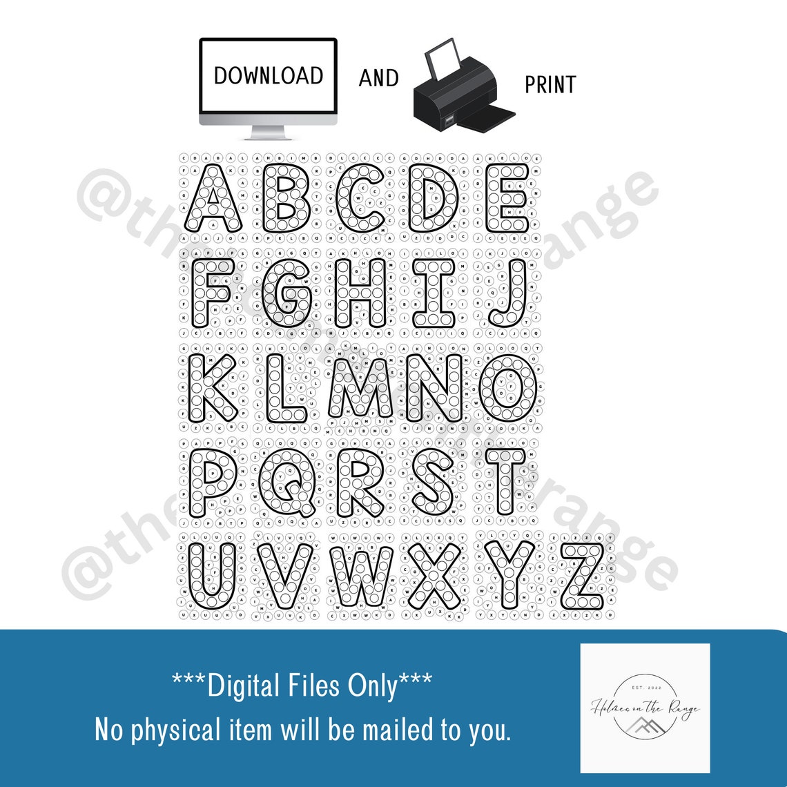 Alphabet Dot Marker Printable Pages | Preschool Kindergarten Homeschool ...