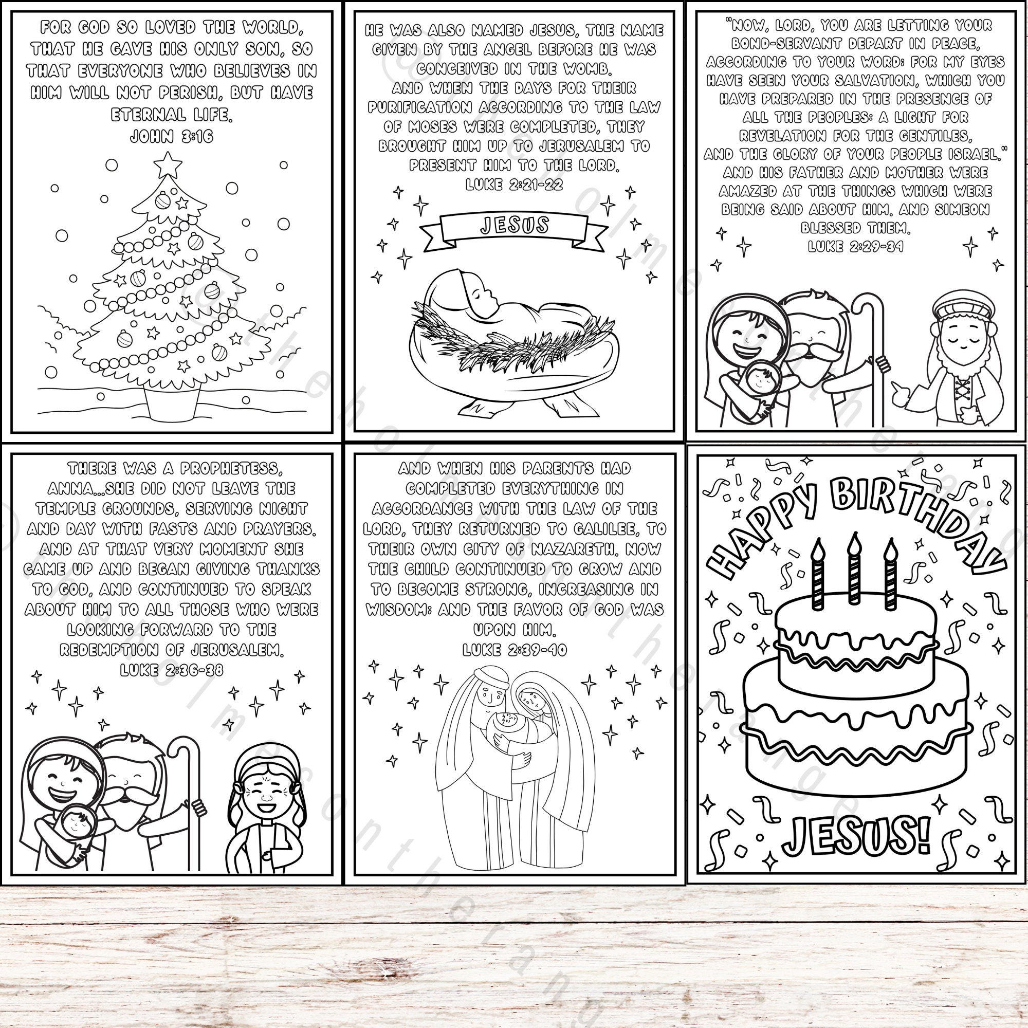 Advent Scripture Cards for Kids | Christmas Bible Verse Cards ...