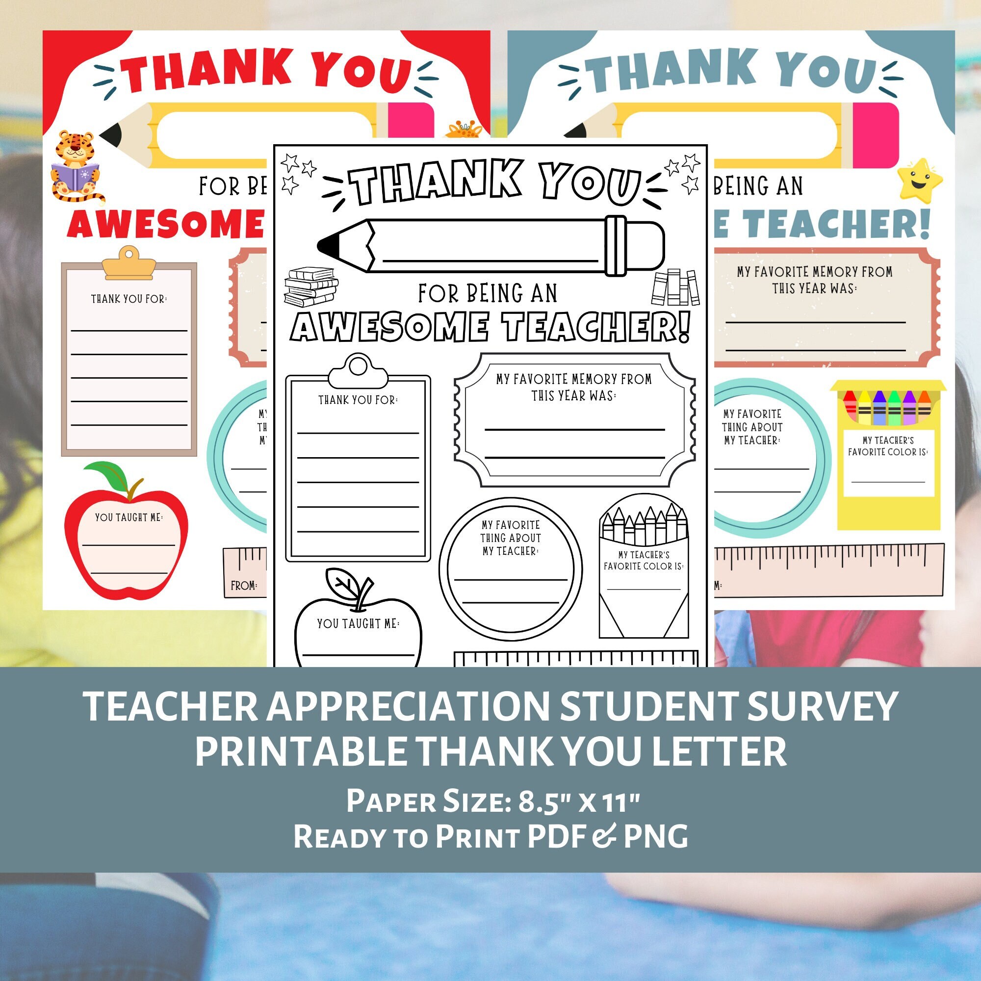 Teacher Appreciation Week Printable | Teacher Appreciation Gift Thank ...