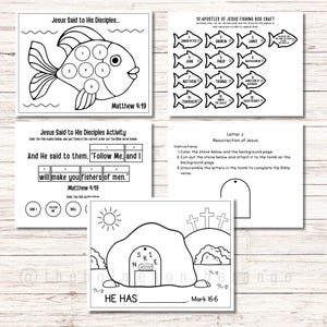 Letter J Jesus Bible Craft Printable for Kids | Life of Jesus Bible ...