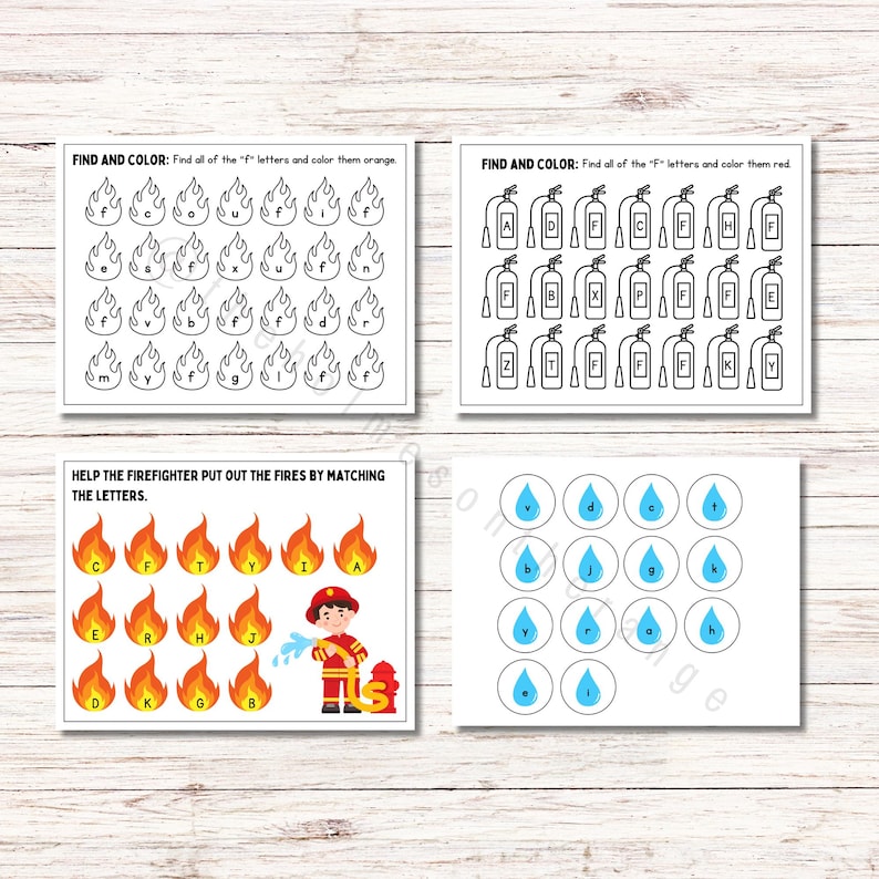 Fire Safety Printable Activity Bundle for Kids | Fire Safety Month ...