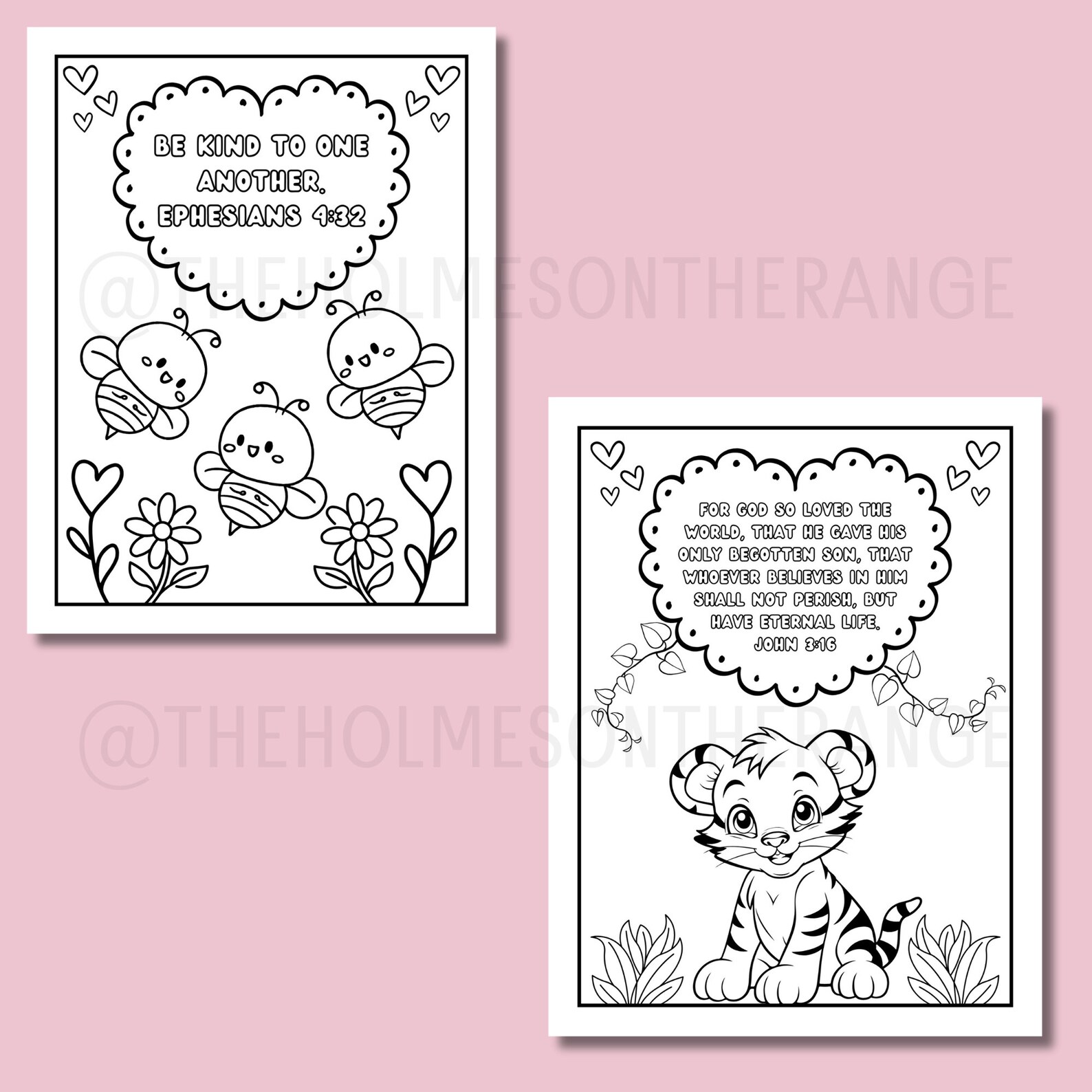 Valentine's Day Bible Verse Coloring Pages & Activity Bundle ...