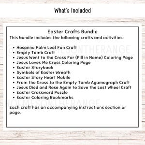 Easter Craft and Activity Bundle for Kids | Holy Week Crafts ...