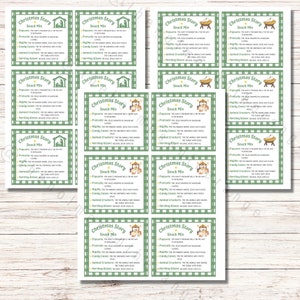 Christmas Story Snack Mix Printable Label | Nativity Snack Mix Gift Tag ...