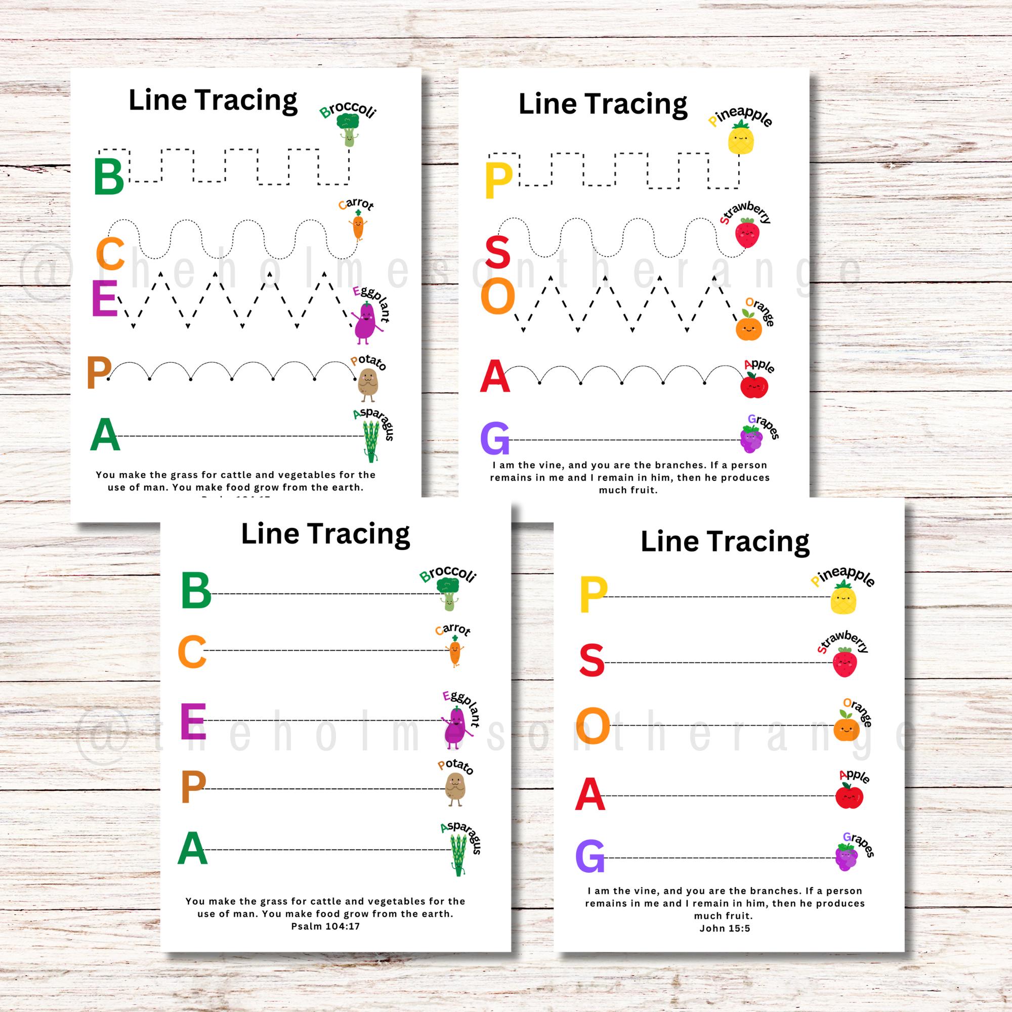 Abcs of the Bible Letter of the Day, Coloring, & Letter Tracing ...