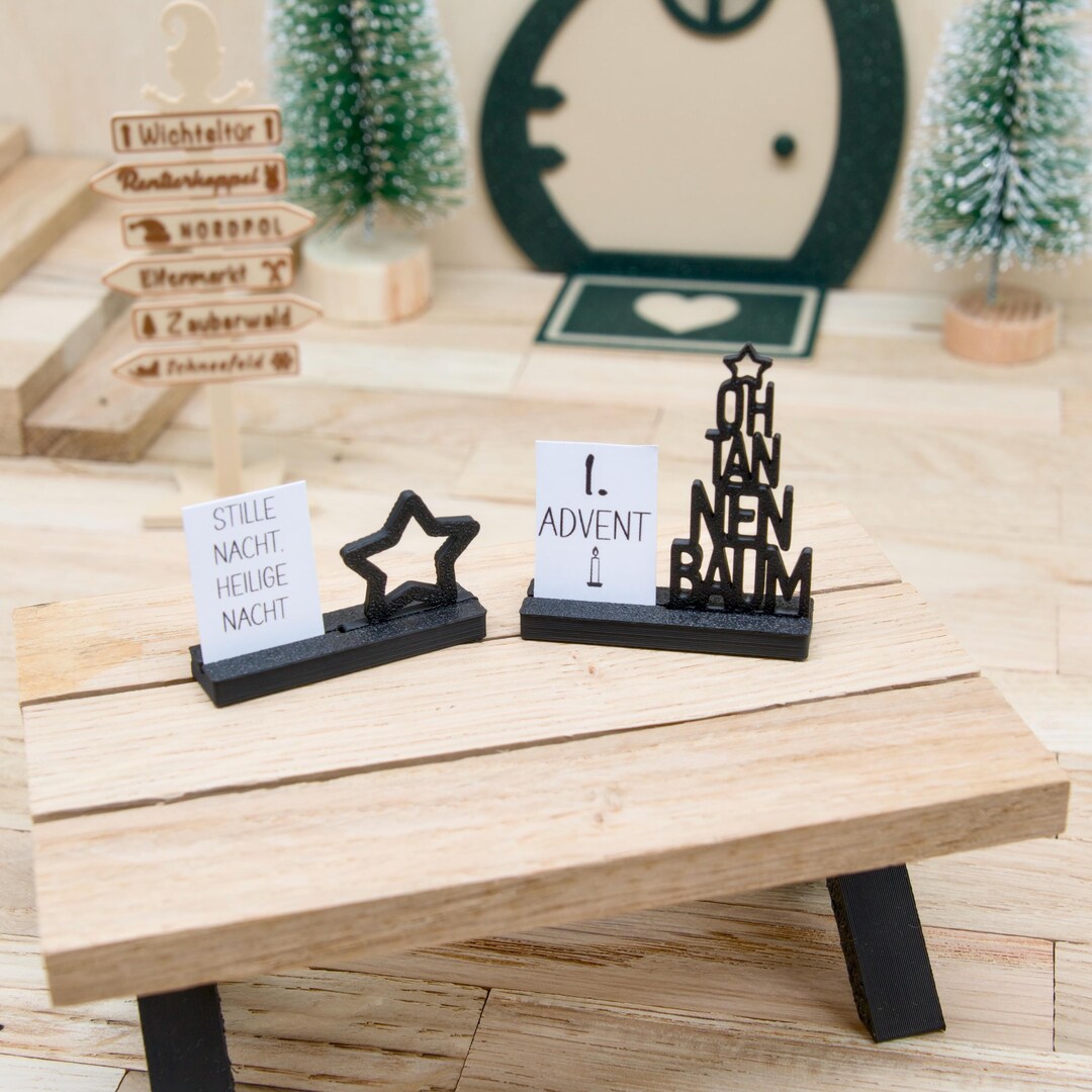 Wichtel Countdown Aufsteller – Noch X Tage bis Weihnachten – Stern & Oh ...