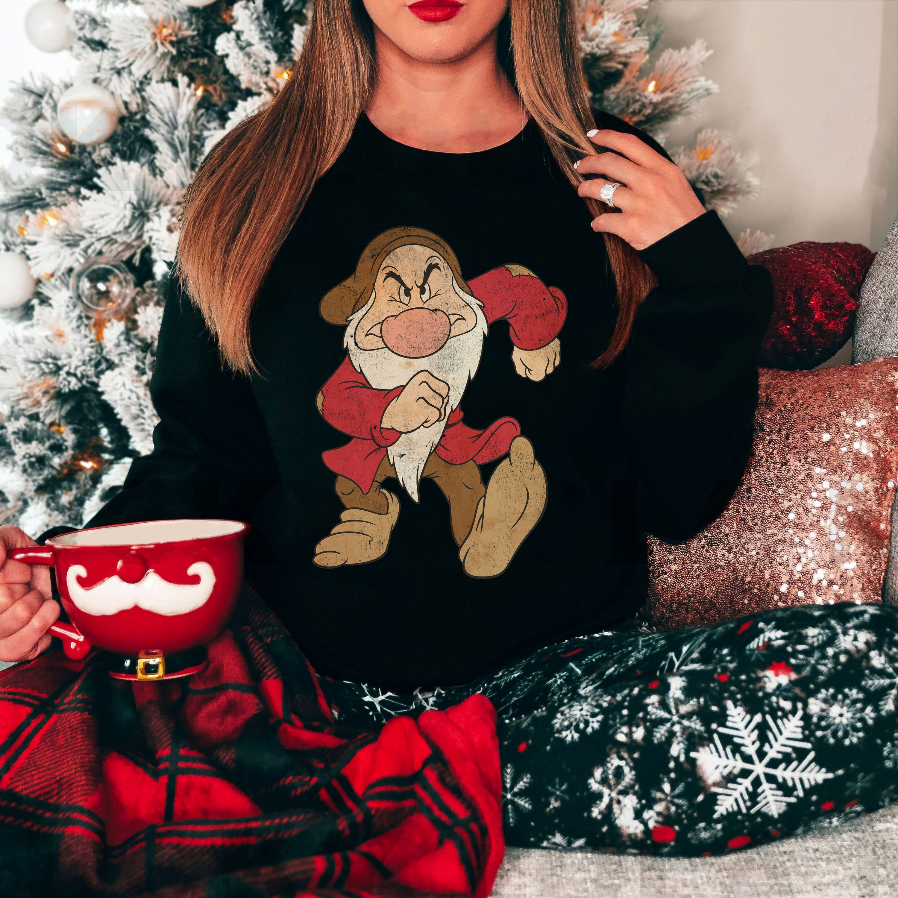 Grumpy Dwarfs Sweatshirt Retro Disney Snow White Grumpy Sweatshirt ...