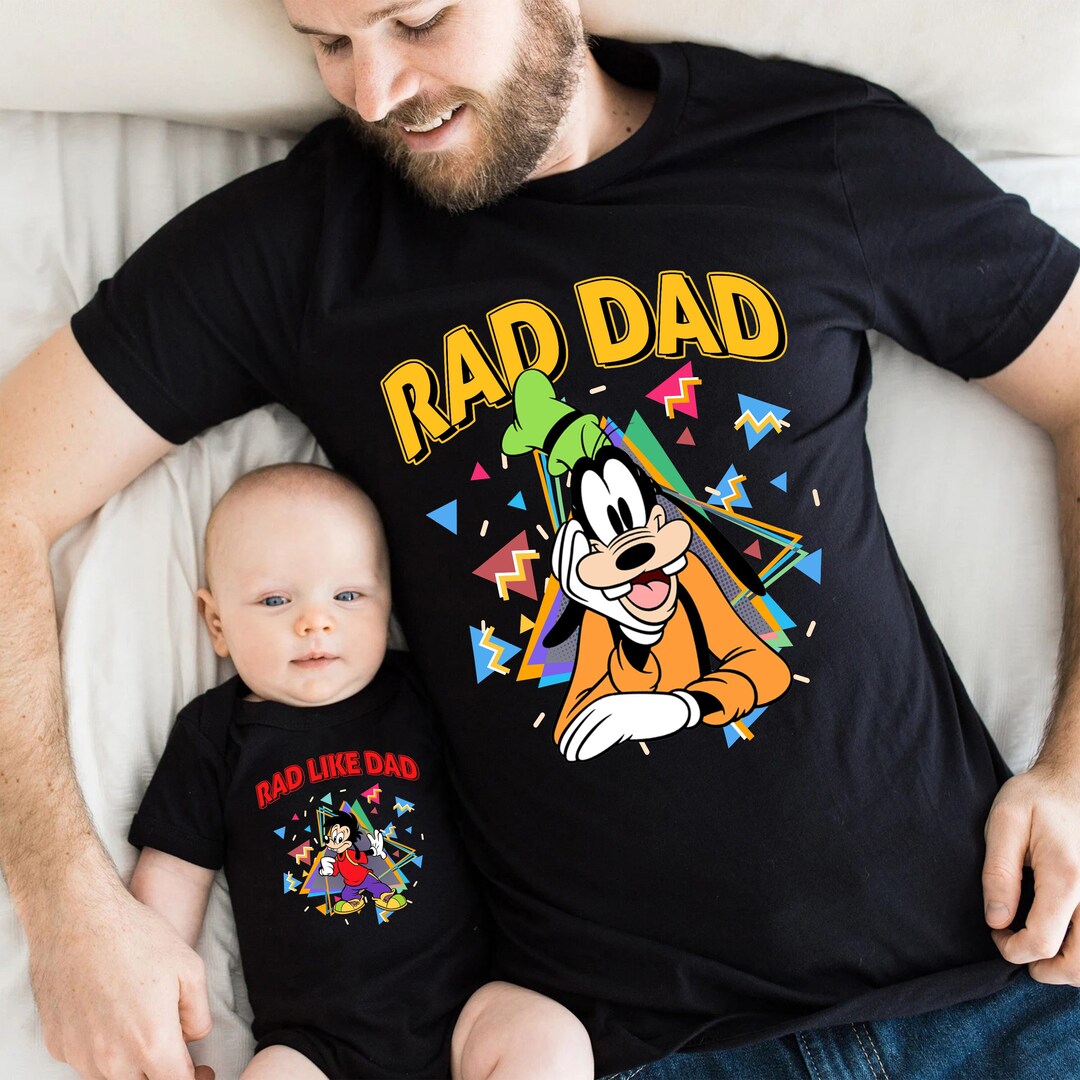 Retro Goofy and Max Goof Shirt Rad Dad Goofy Rad Like Dad Max - Etsy