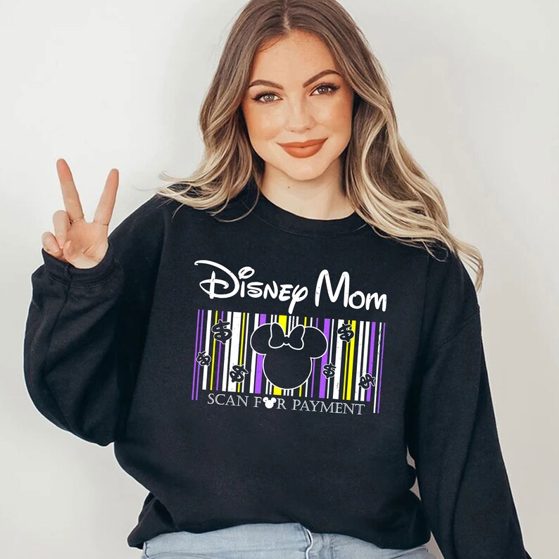 Mickey Disney Mom Scan for Payment Shirt Disney 100 Years of - Etsy