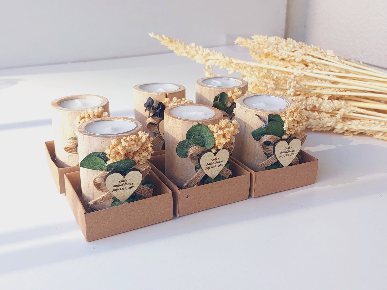 Eucalyptus Wedding Favors, Eucalyptus Cande Favors, Bridal Shower ...