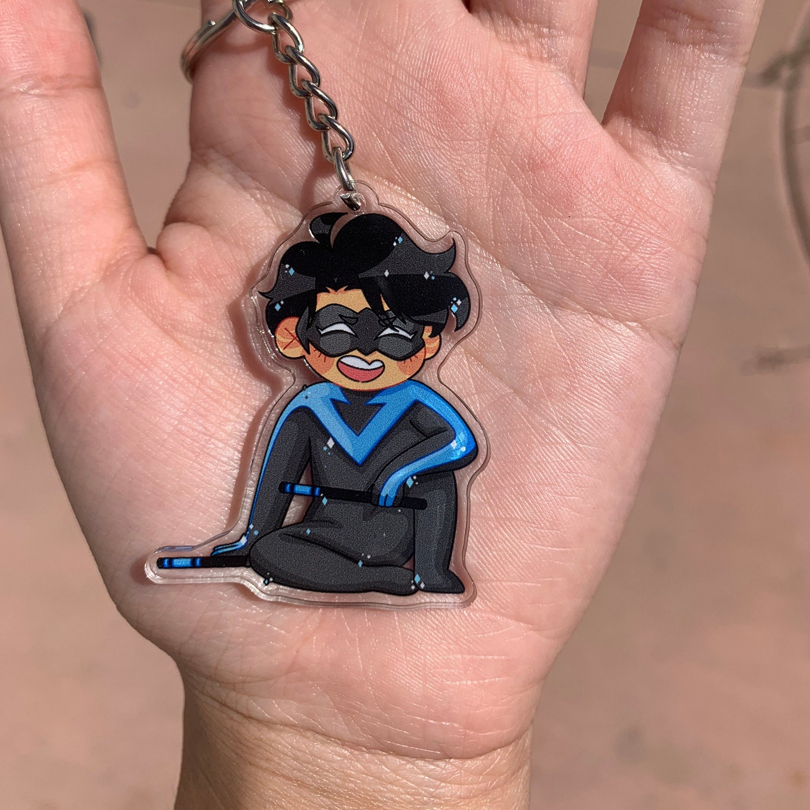 Nightwing 4 Sticker / 2 Double-sided Acrylic Charm | Etsy