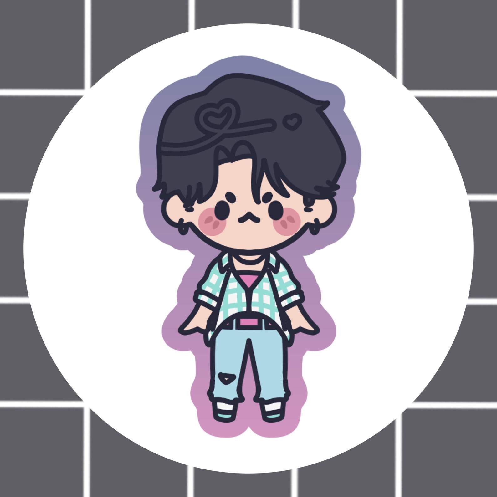 Holographic KPDH Stickers - Etsy