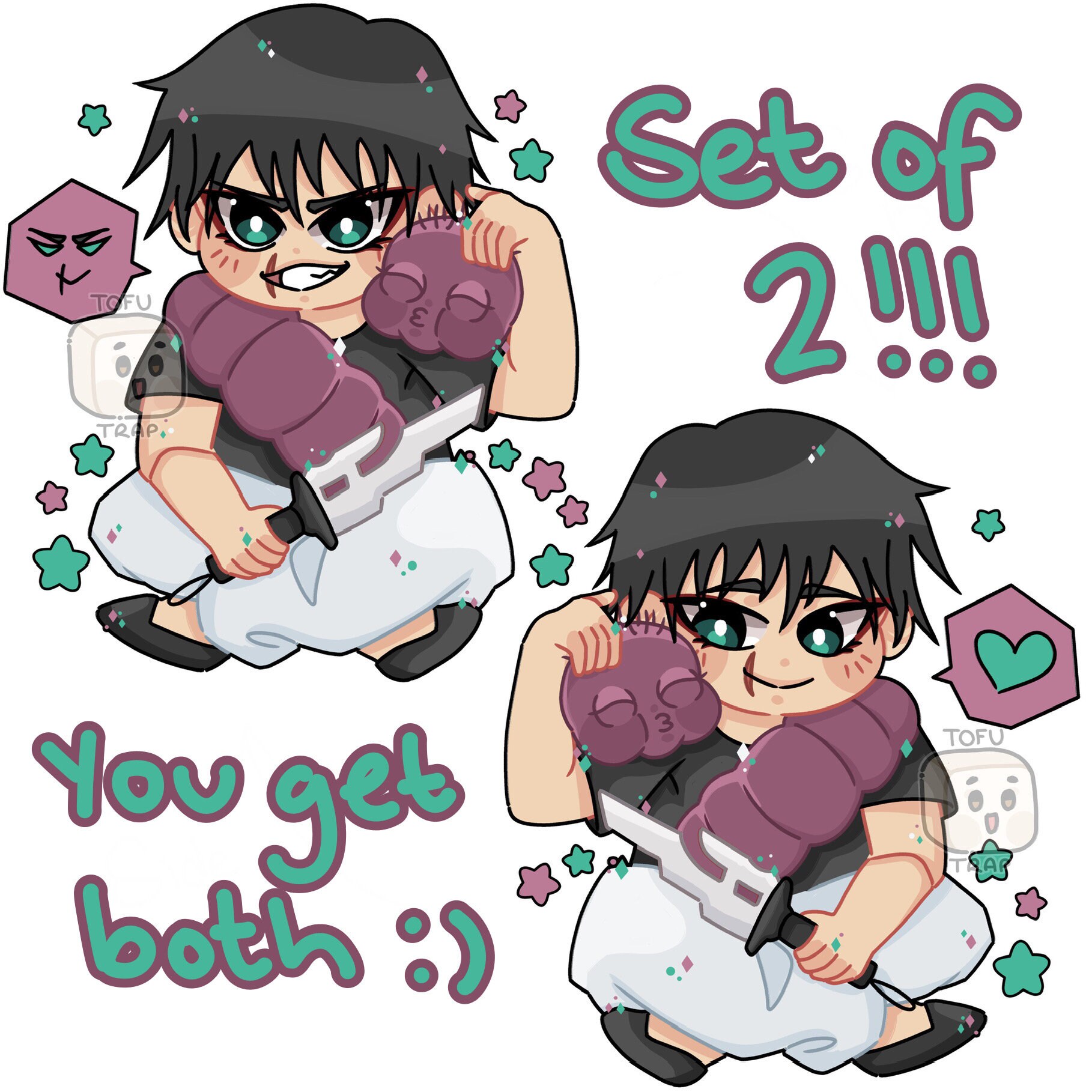 4 JJK Vinyl Stickers - Etsy