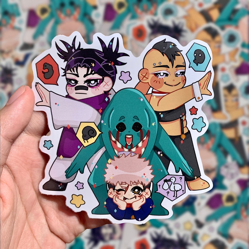 4" JJK Vinyl Stickers - Etsy