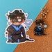 Nightwing 4" Sticker / 2" Double-sided Acrylic Charm - Etsy