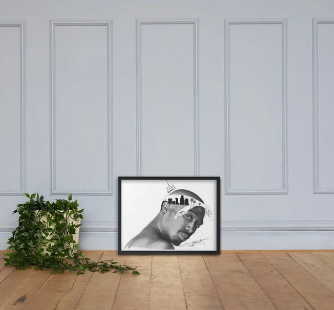 Tupac Wall Art/ Tupac Art Print/ Tupac Art Work/ 2pac Poster/ 2pac Art ...