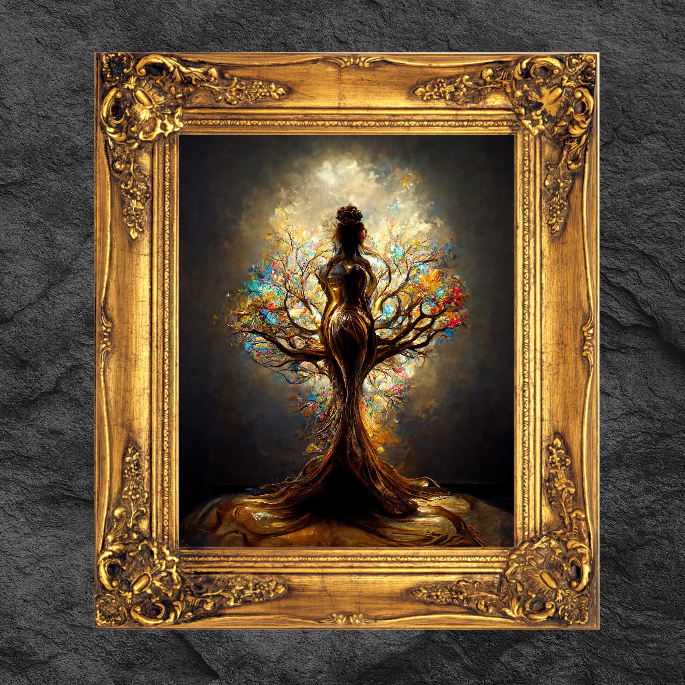 Fantasy Female Tree of Life Mother Nature Gaia Goddess - Etsy