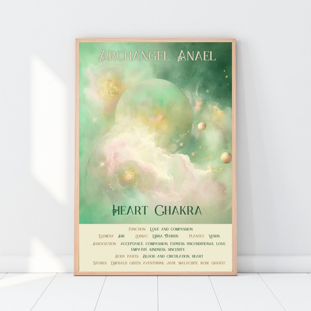 Heart Chakra Archangel Anael, Zodiac Signs Libra, Taurus Spiritual ...