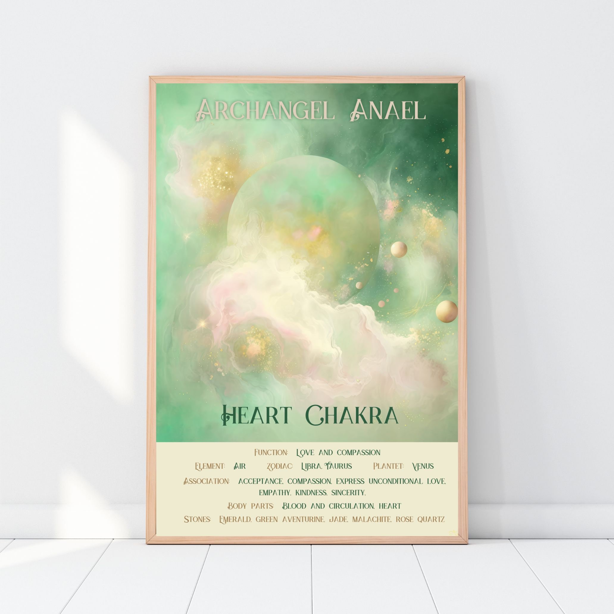Heart Chakra Archangel Anael, Zodiac Signs Libra, Taurus Spiritual ...