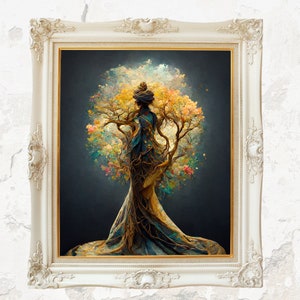 Female Tree of Life Woman Tree of Life Mother Nature Digital Download ...