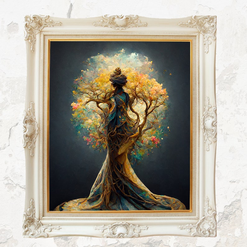 Female Tree of Life Woman Tree of Life Mother Nature - Etsy