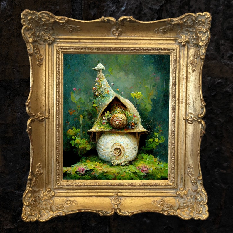White Snail-shell, Dome Fairy House Faeries Village Magical-fantasy ...