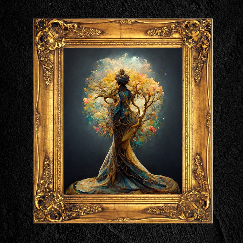 Female Tree of Life Woman Tree of Life Mother Nature - Etsy