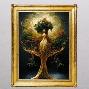 Female Tree of Life Woman Tree of Life Mother Nature Digital Download ...