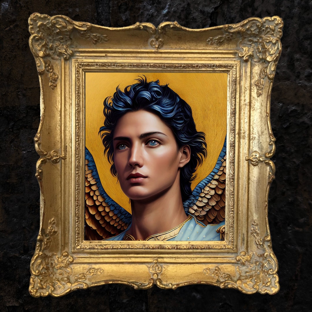 Saint Archangel Michael Digital Printable Wall Art, Guardian Angel, One ...