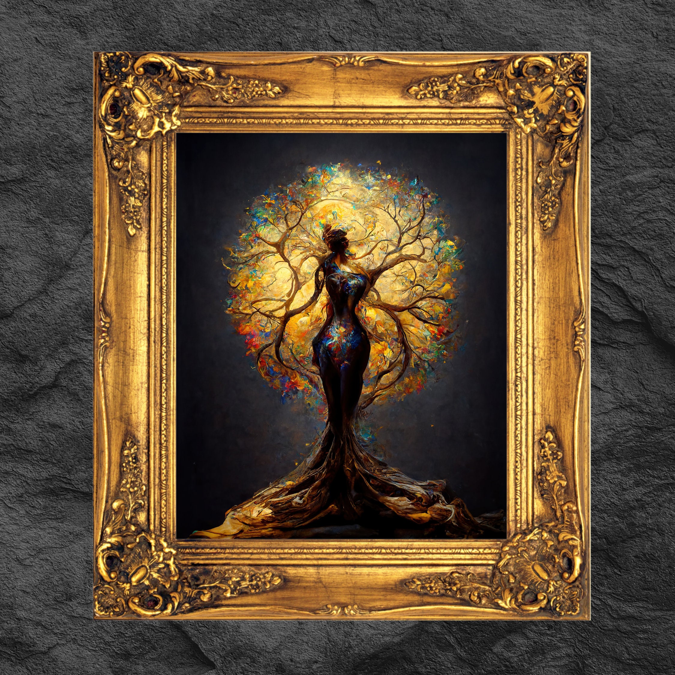 Fantasy Female Tree of Life Mother Nature Gaia Goddess Magical-fantasy ...