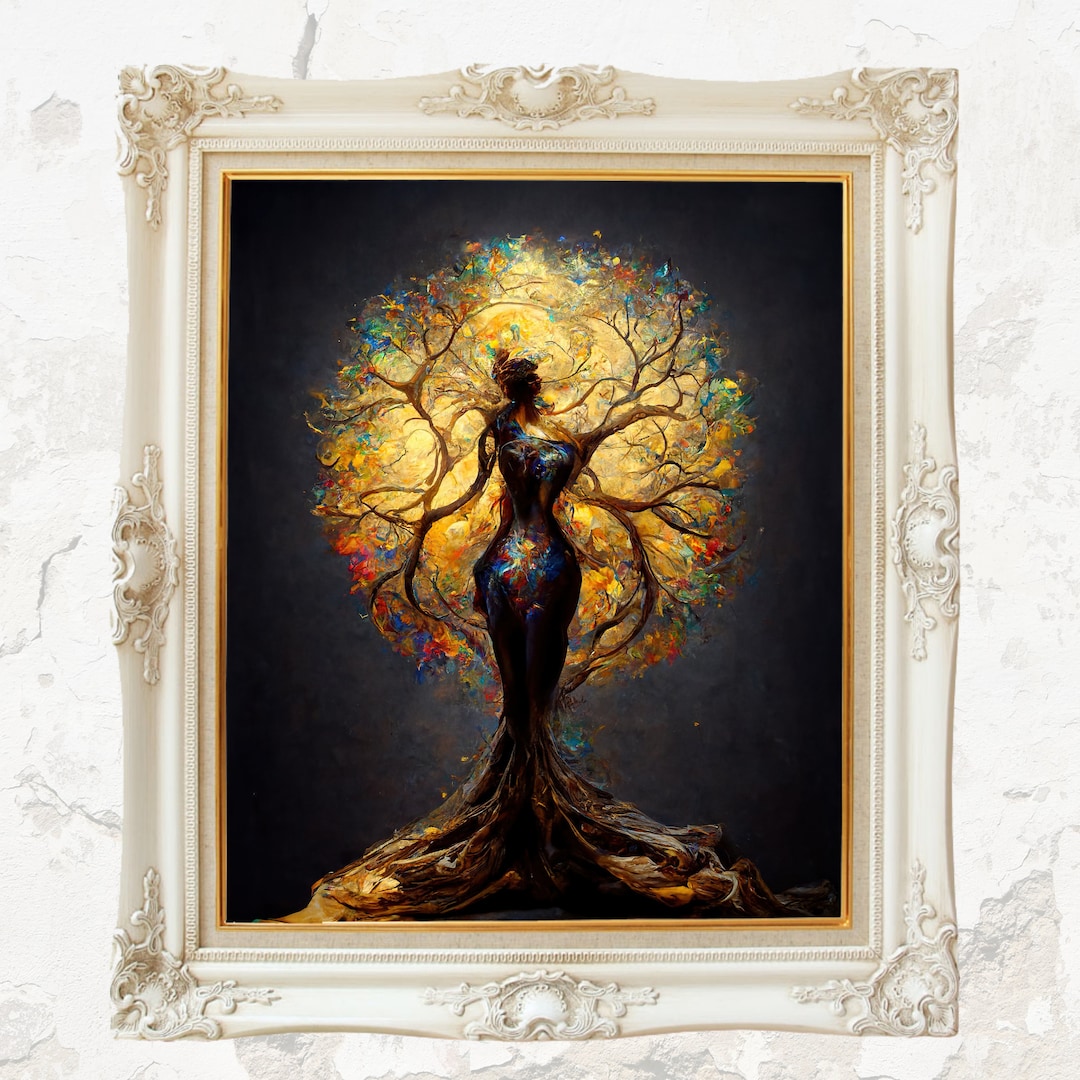 Fantasy Female Tree of Life Mother Nature Gaia Goddess Magical-fantasy ...