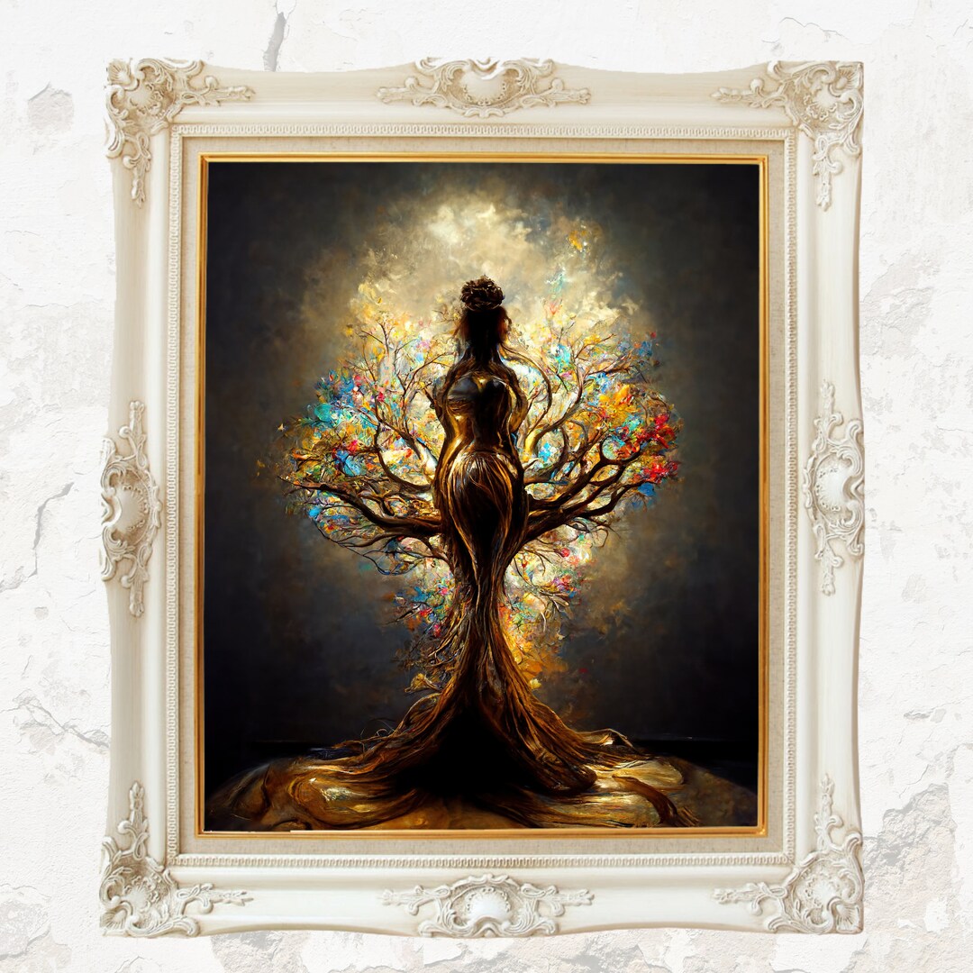 Fantasy Female Tree of Life Mother Nature Gaia Goddess Magical-fantasy ...