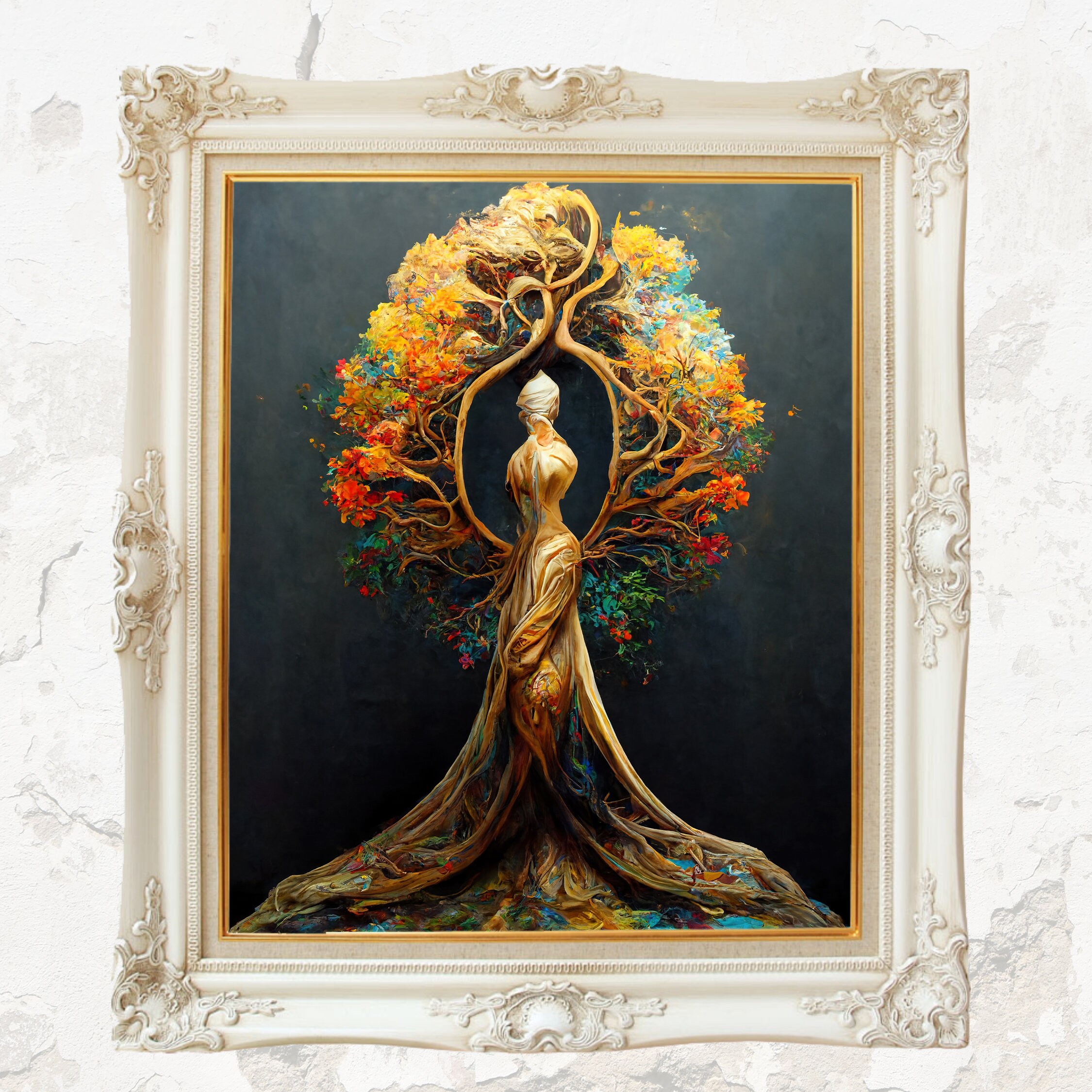 Fantasy Female Tree of Life Mother Nature Gaia Goddess Magical-fantasy ...