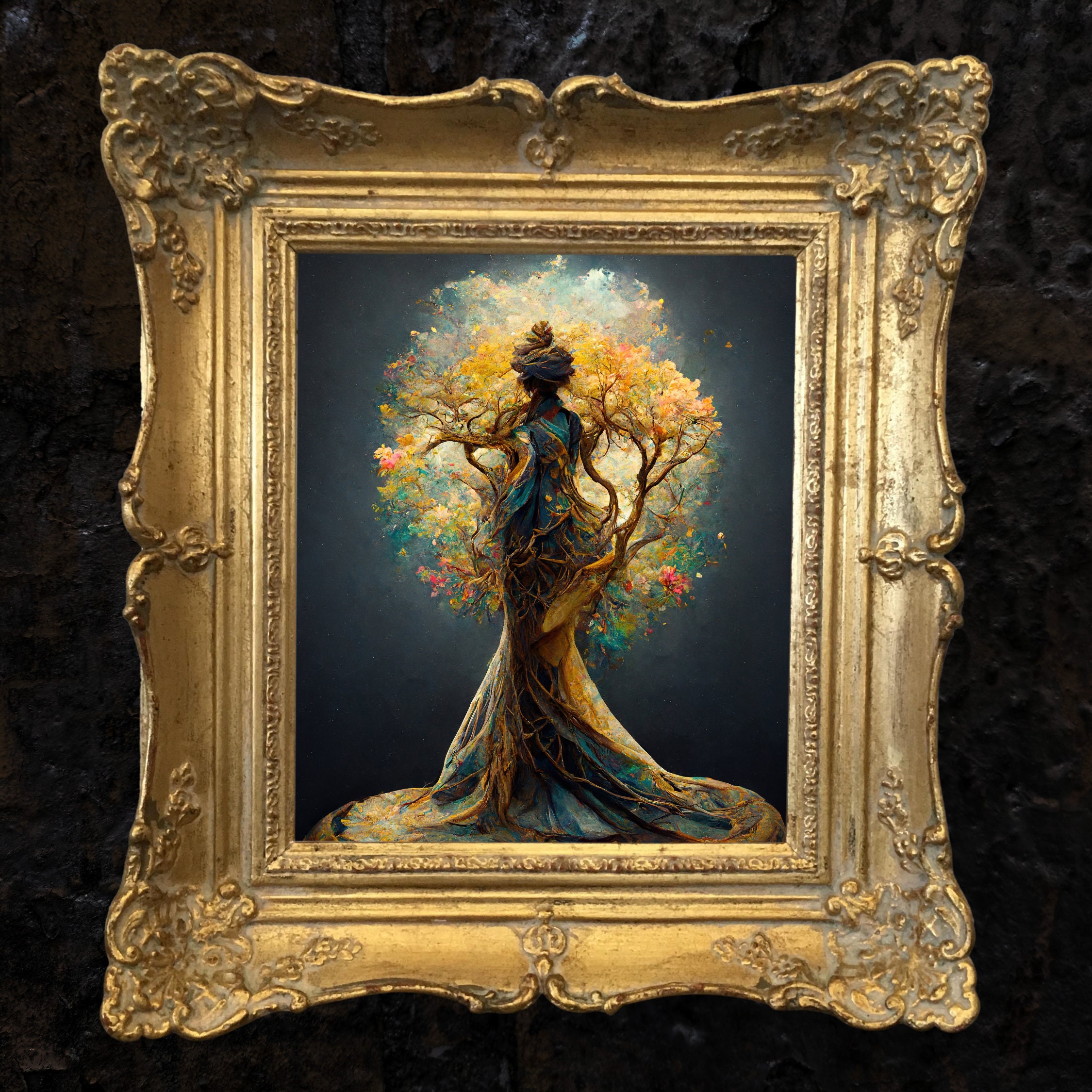 Female Tree of Life Woman Tree of Life Mother Nature - Etsy