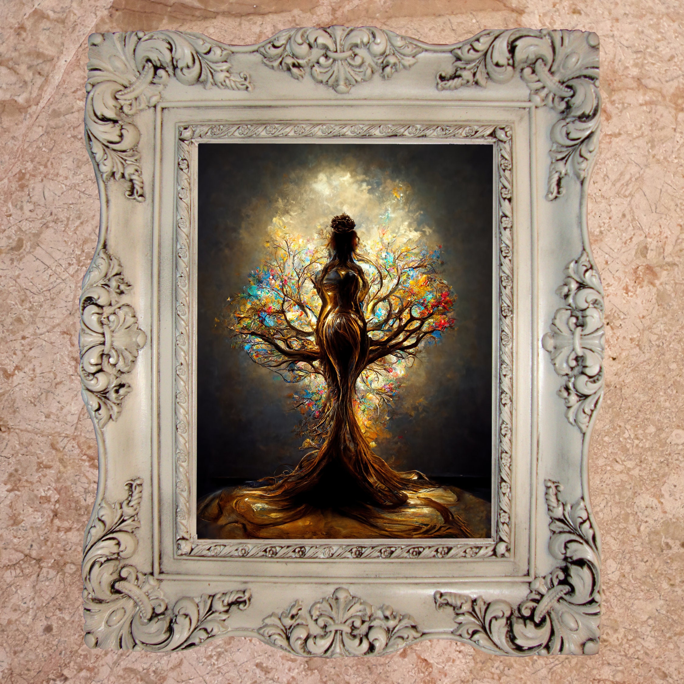 Fantasy Female Tree of Life Mother Nature Gaia Goddess - Etsy