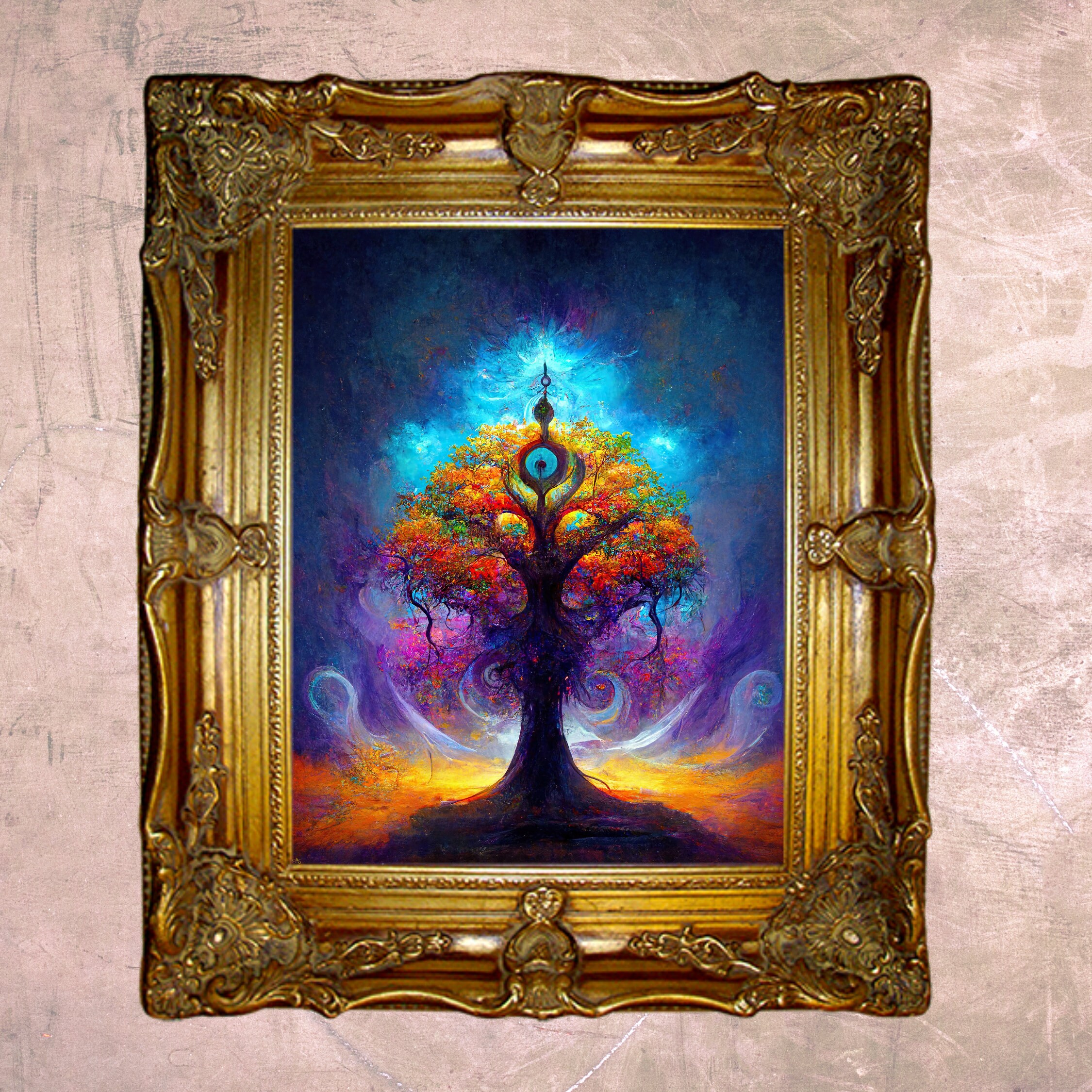 Abstract Aura Tree of Life Chakra Mother Nature Gaia - Etsy